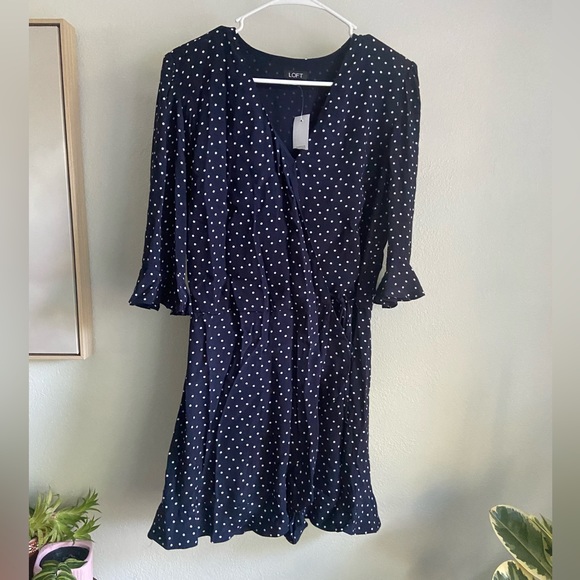 LOFT | Dresses | Nwt Loft Faux Wrap Dress 6 | Poshmark